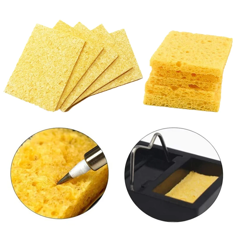 5-10Pcs-Yellow-Cleaning-Sponge-Cleaner-for-Enduring-Electric-Welding ...