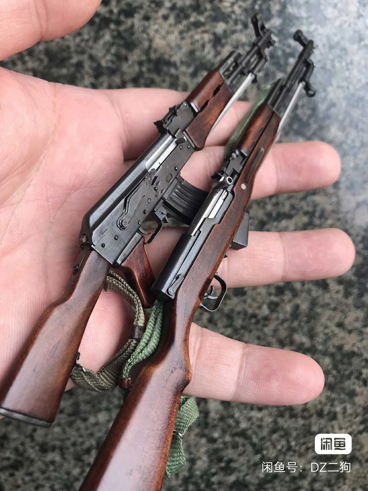 1:6 Chinese Type 56 Submachine Gun Made Of Metal And Solid Wood. Highly ...