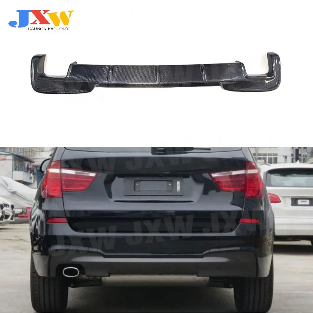 Carbon-Fiber-Rear-Diffuser-Splitter-For-BMW-X3-F25-M-Sport-2014-2017 ...