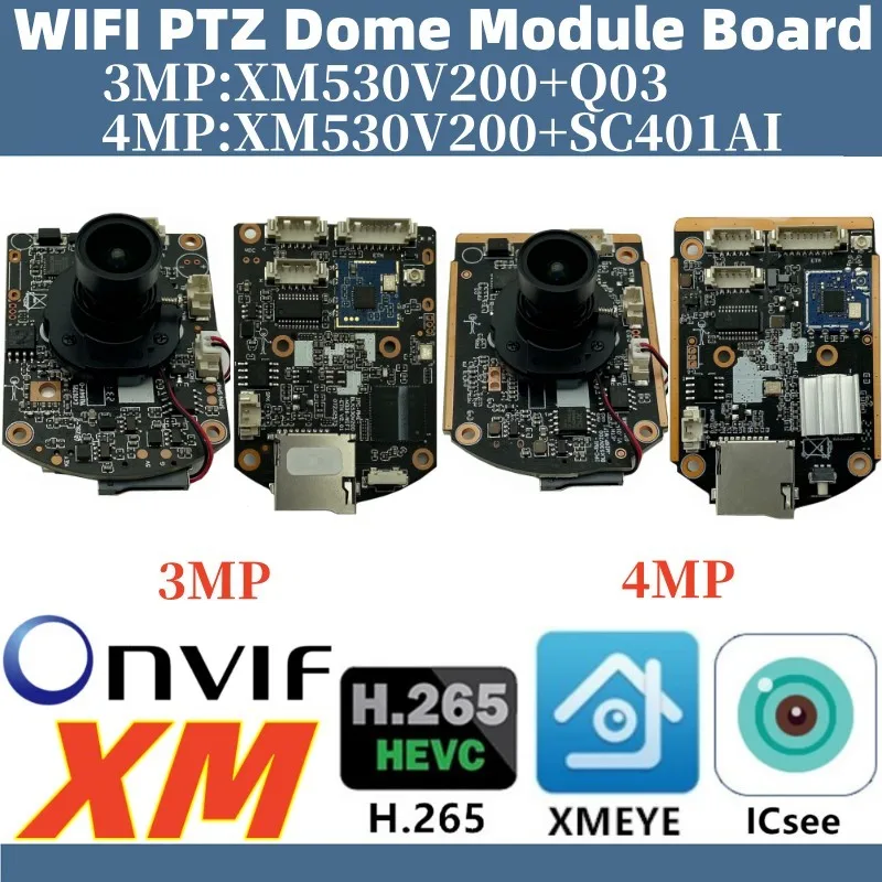 WIFI-PTZ-Audio-4-3MP-IP-Camera-Module-Board-M12-Lens-IRCut-XM530AI ...