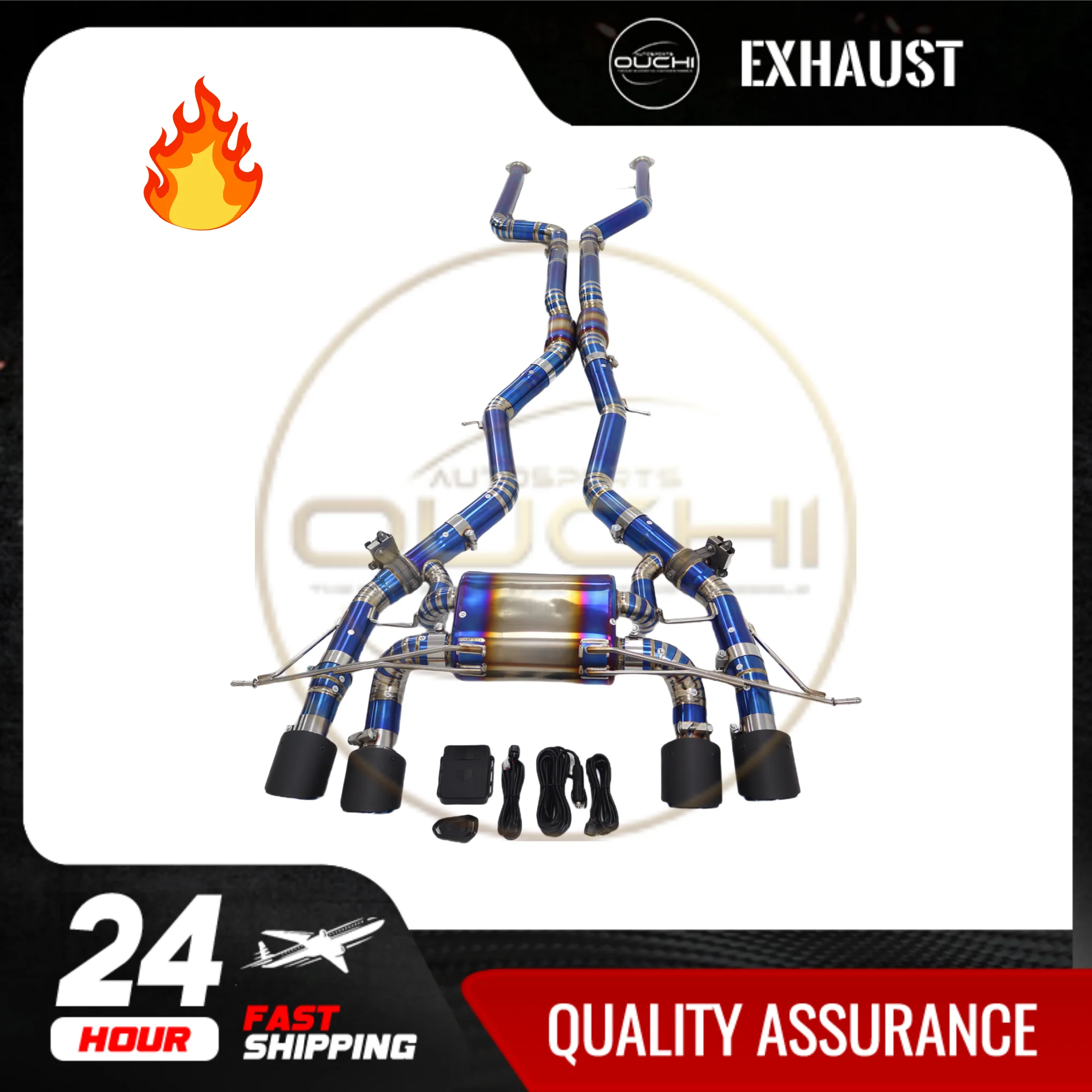 OUCHI Factory direct sales Titanium Exhaust System High Performance ...