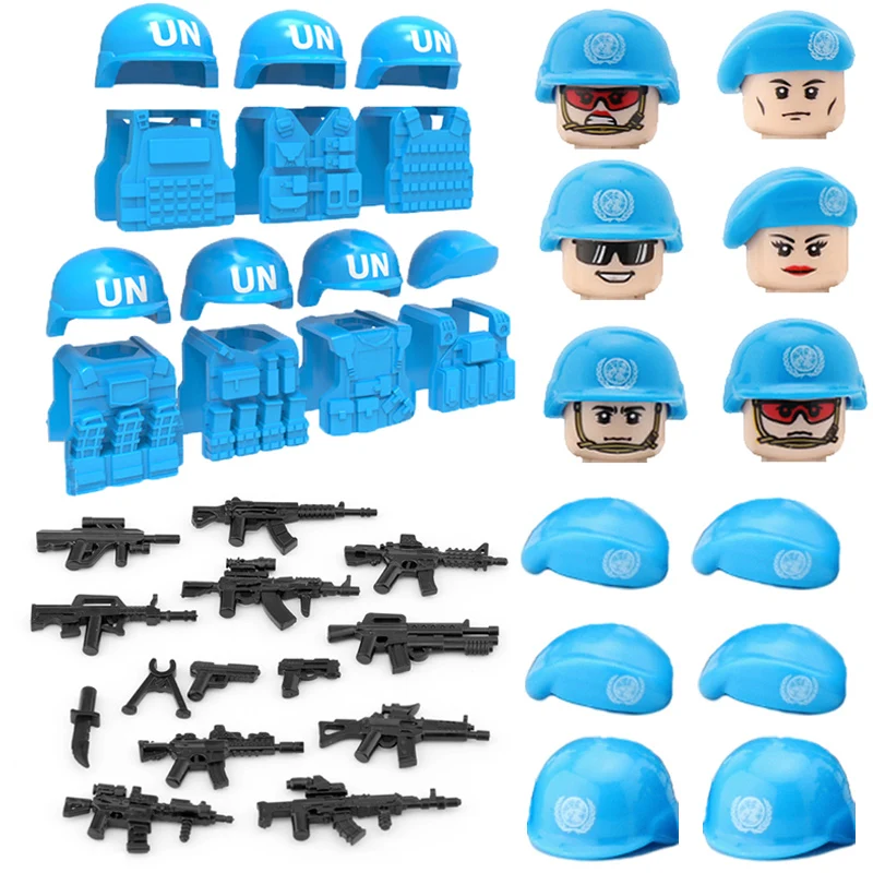 UN-Force-Equipment-Accessories-Building-Block-Soldier-Figures-Police ...