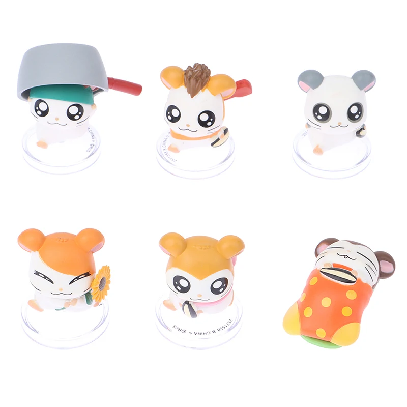 6pcs-set-Anime-Hamtaro-Action-Figurine-Kawaii-Hamster-Hamtaro-Cappy ...