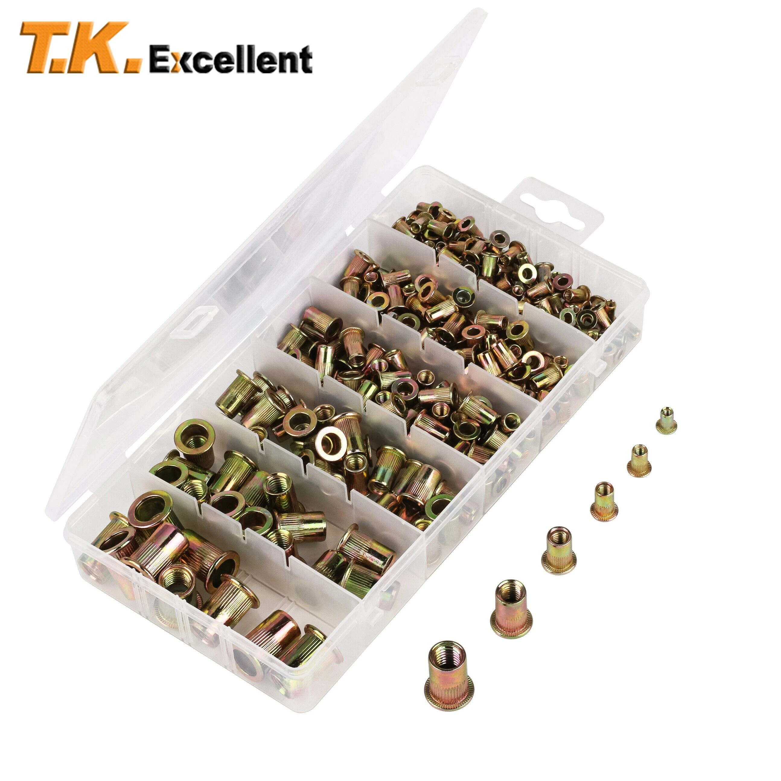 Flat Head Rivet Nut Set Blind Rivet Nuts Threaded Rivet Insert threaded ...