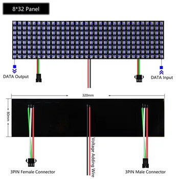WS2812B LED Digital Flexible Individually Addressable Panel Light ...