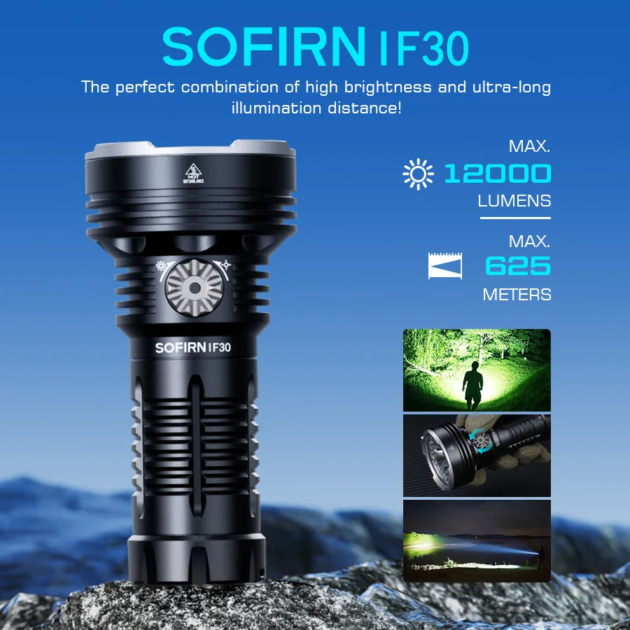Sofirn-IF30-Powerful-USB-C-Rechargeable-EDC-Flashlight-IPX8-Waterproof ...