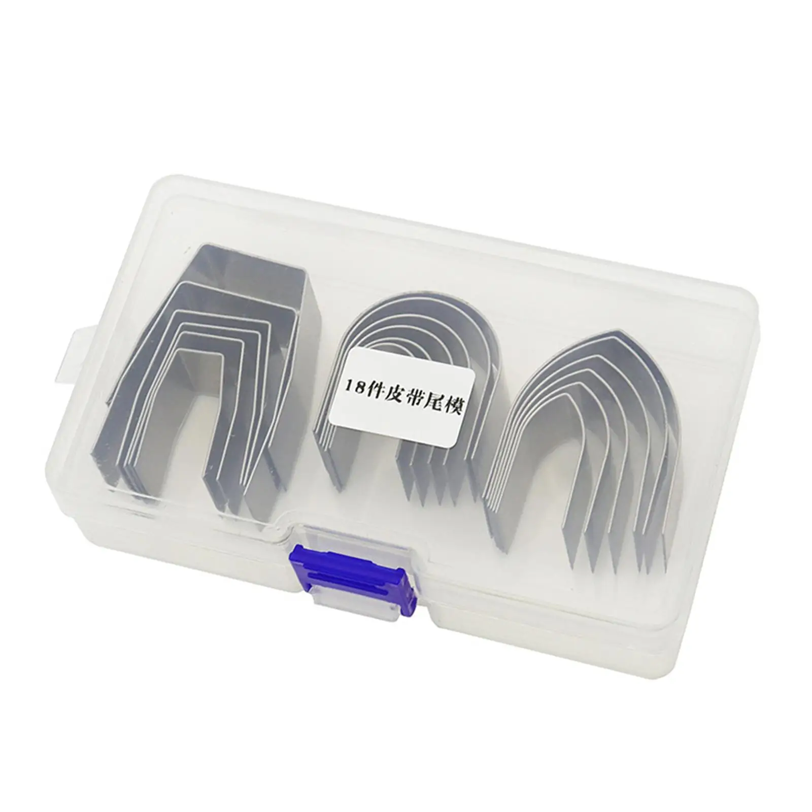 18-Pieces-Leather-Cutter-Punch-Leather-Die-Cut-V-Shape-Handwork-Half ...