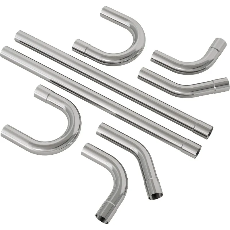 Exhaust Pipe Kit 2.5 Inches Mild Steel DIY Custom Exhaust Kit Tubing ...