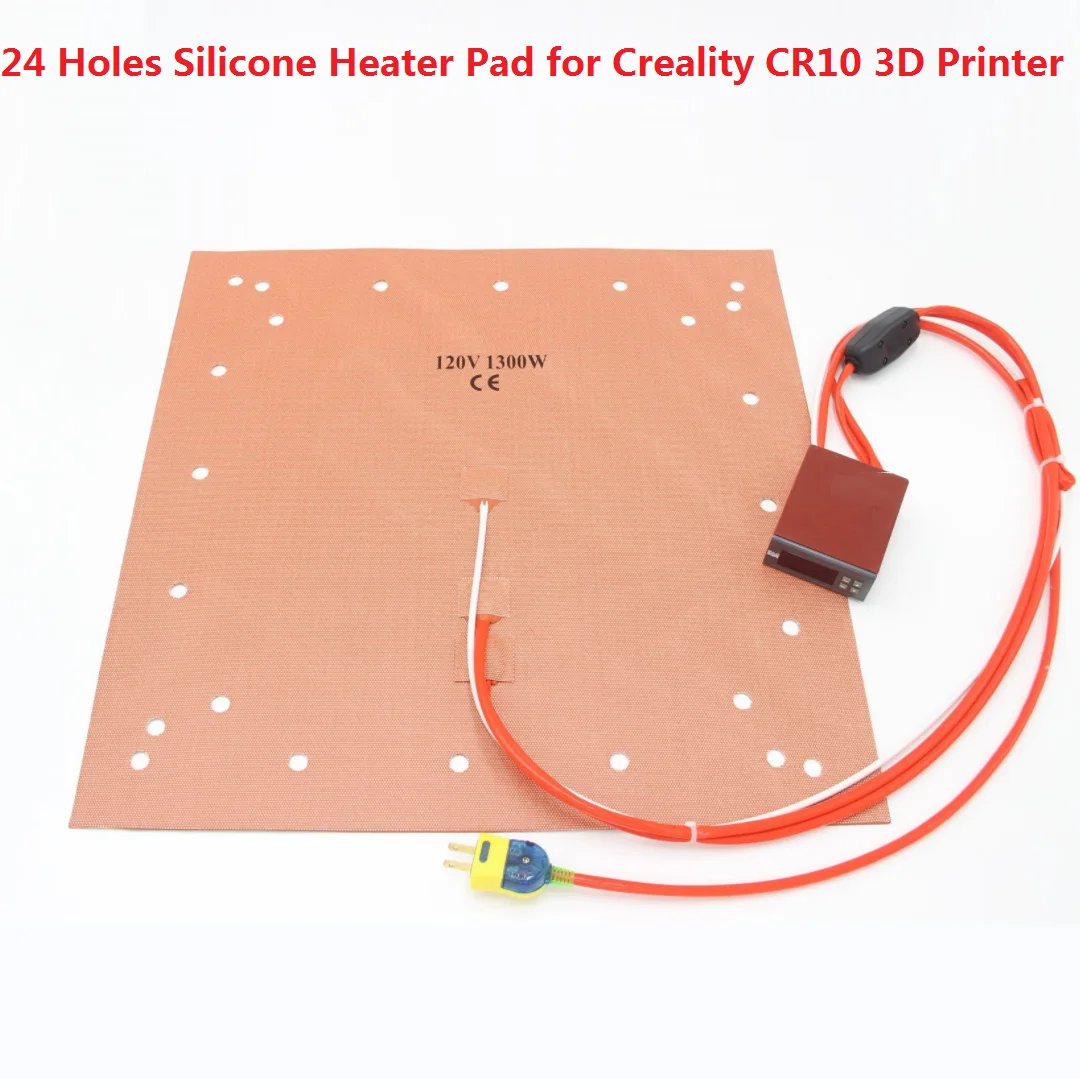 220V-120V-1300W-24-Holes-Electric-Silicone-Heater-Pads-for-Creality-CR ...