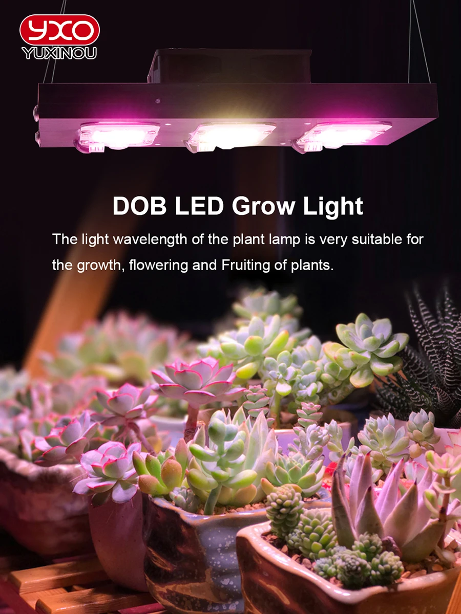 1500W COB DOB LED Grow Light 110V 220V Full Spectrum Growth Phytolamp ...