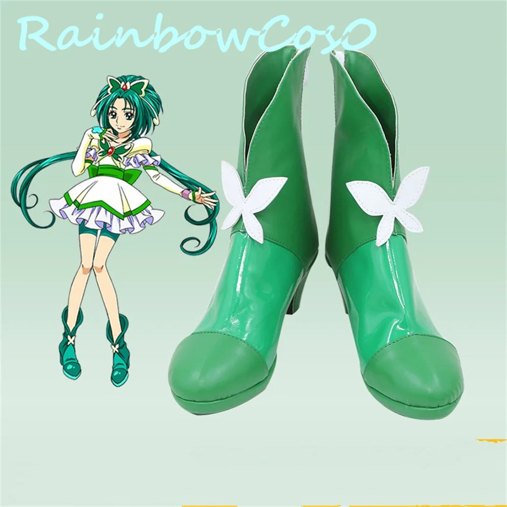 Yes-Pretty-Cure-5-Yes-precure-5-Akimoto-Komachi-Cure-Mint-Cosplay-Shoes ...