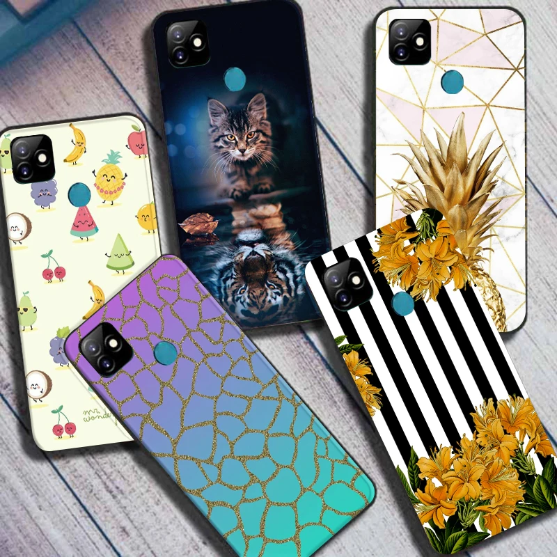For Itel Vision 1 Case Shockproof Soft silicone Back Cover For ITEL ...