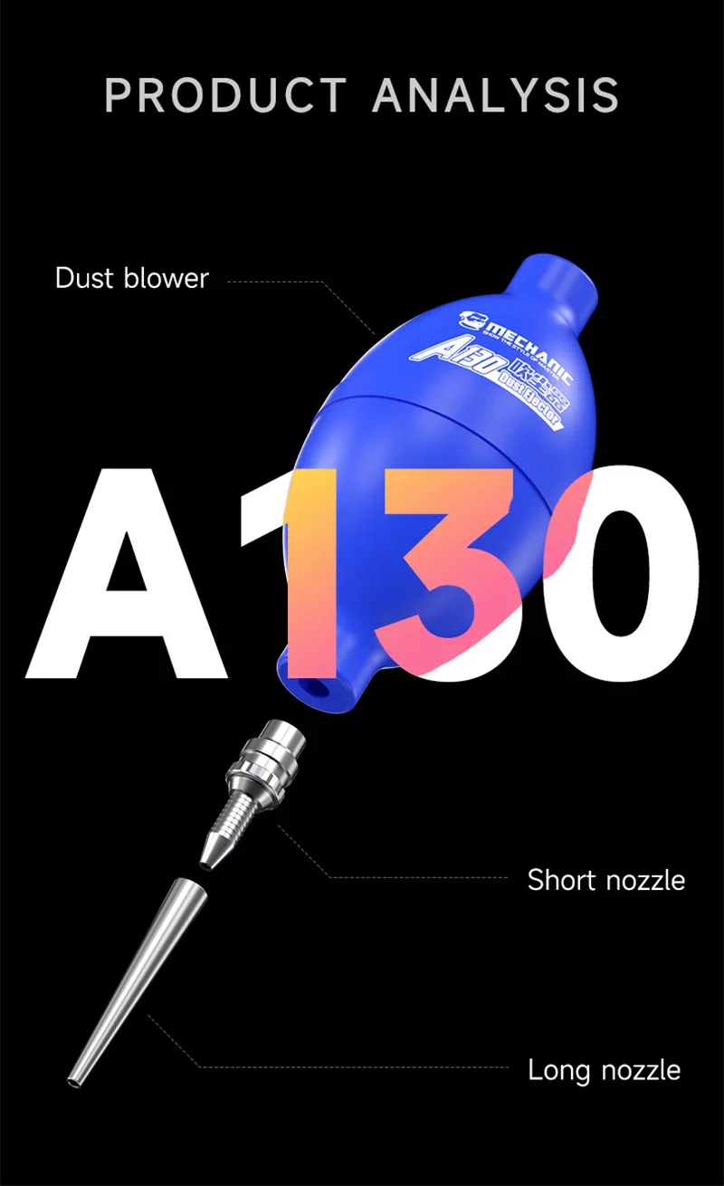 Mechanic B110 A120 A130 Silicone Duster Blower Dust Ejector Silicone ...