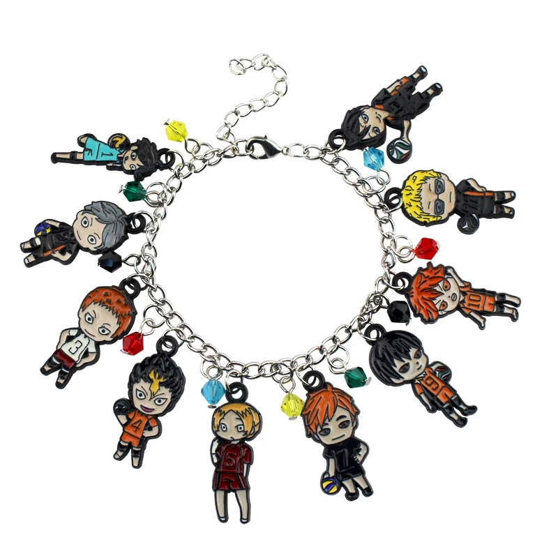 Hot Anime Haikyuu Fashion Bracelets Cosplay Bangle Cartoon Pendants ...
