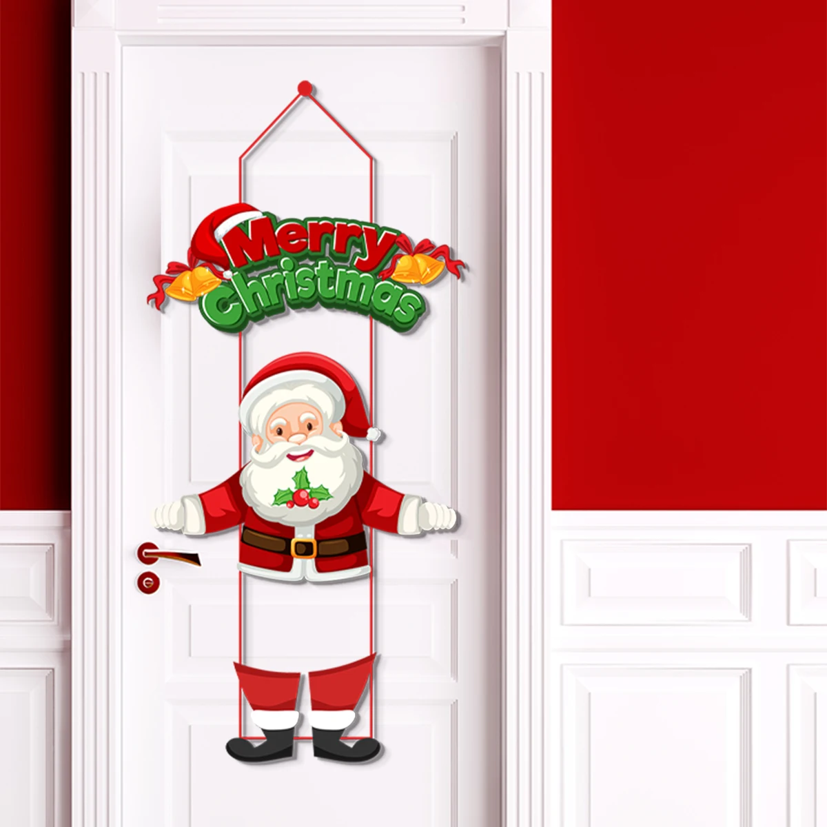 Merry-Christmas-Door-Hanging-Oranments-Xmas-Tree-Santa-Claus-Snowman ...