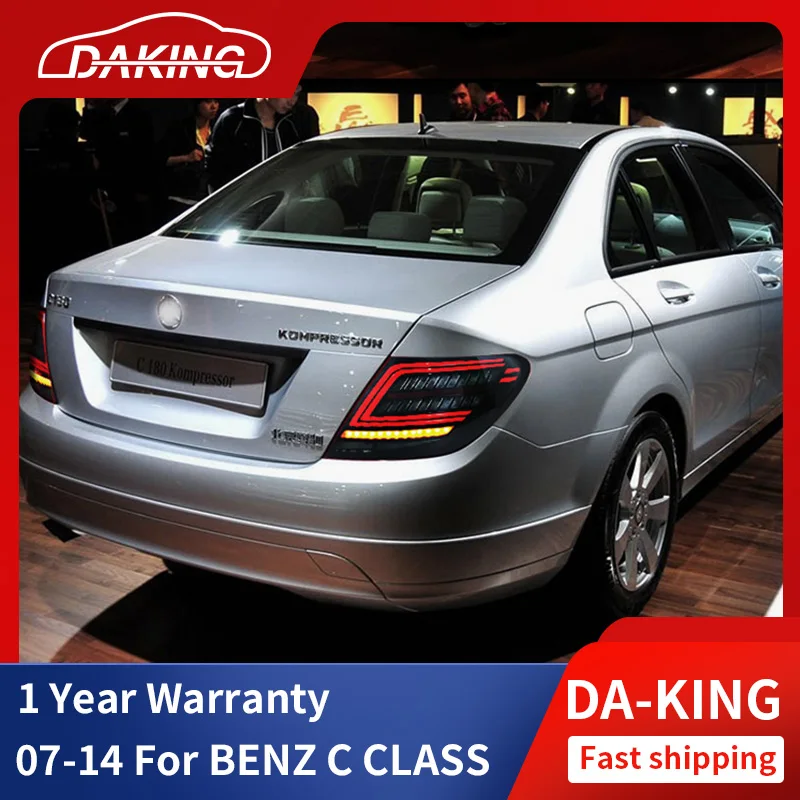 Car Led Taillights For Mercedes Benz C Class W204 C180 2007-2014 Drl ...