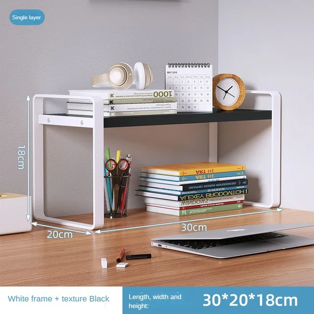 Shelf Desktop Storage Bookshelf Student Desk Shelves Racks Office ...