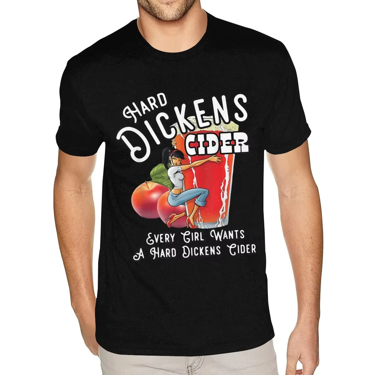 Christmas Hard Dickens Cider Funny Girl Whiskey and Beer Humor Shirts ...