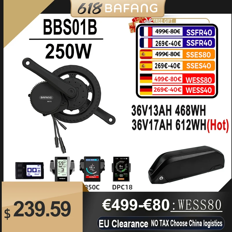 Bafang-Motor-250W-500W-36V-BBS01b-BBS02-Mid-Drive-Motor-Electric ...