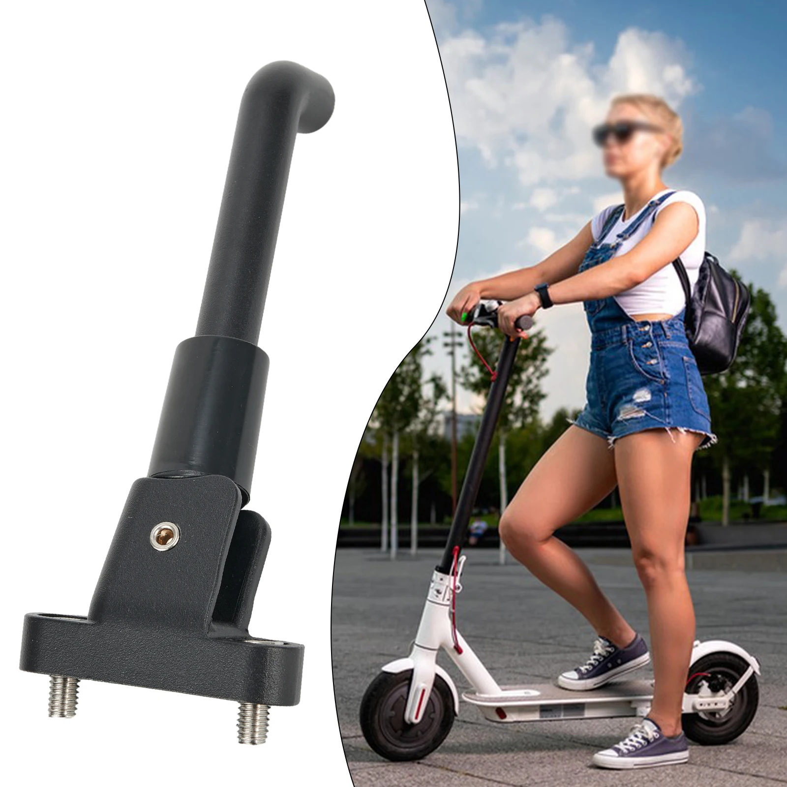 E-Scooter-Foot-Support-Scooter-Kick-Stand-Metal-Parking-Stand-Black ...