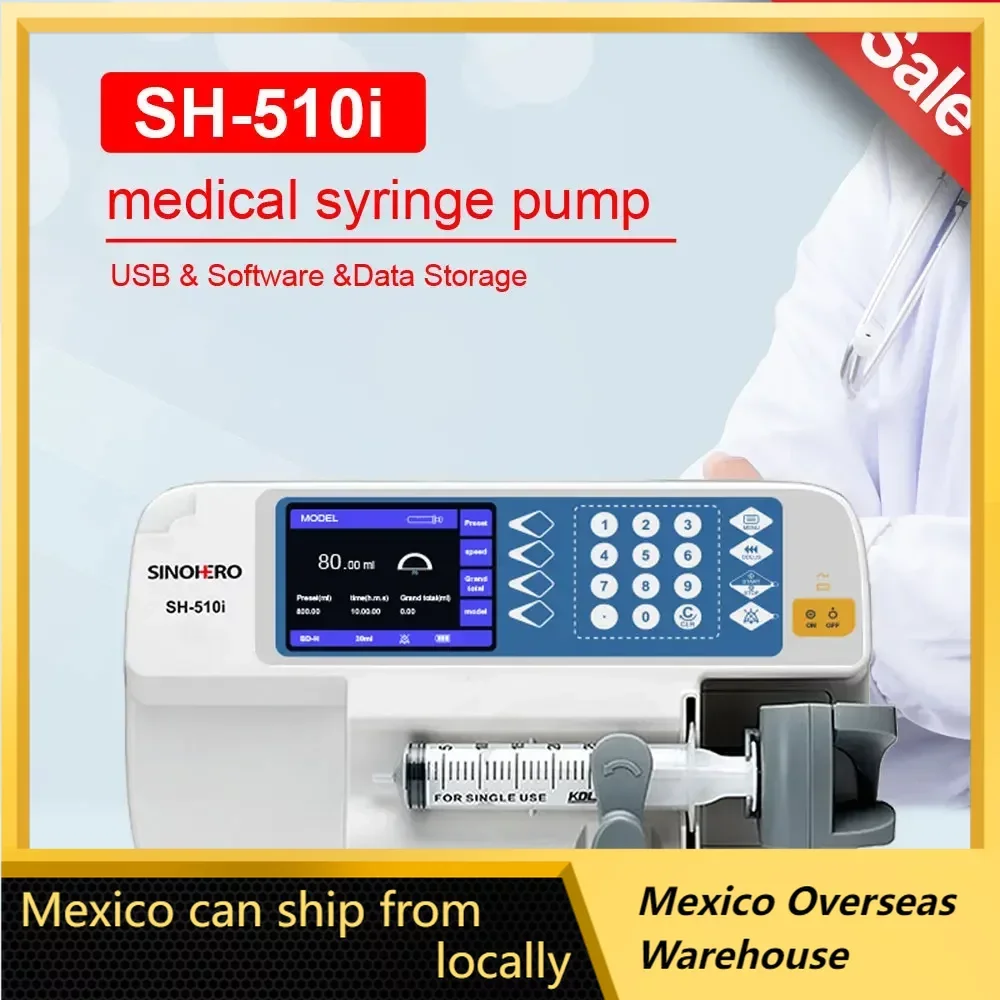 New-SH-510i-Medical-Syringe-Pump-LCD-Display-Hospitals-Intravenous ...