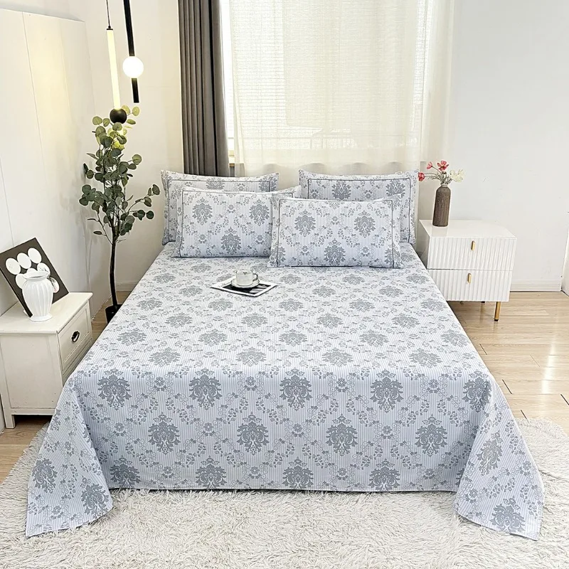 Household double thickened old coarse cloth bed sheet single piece ...