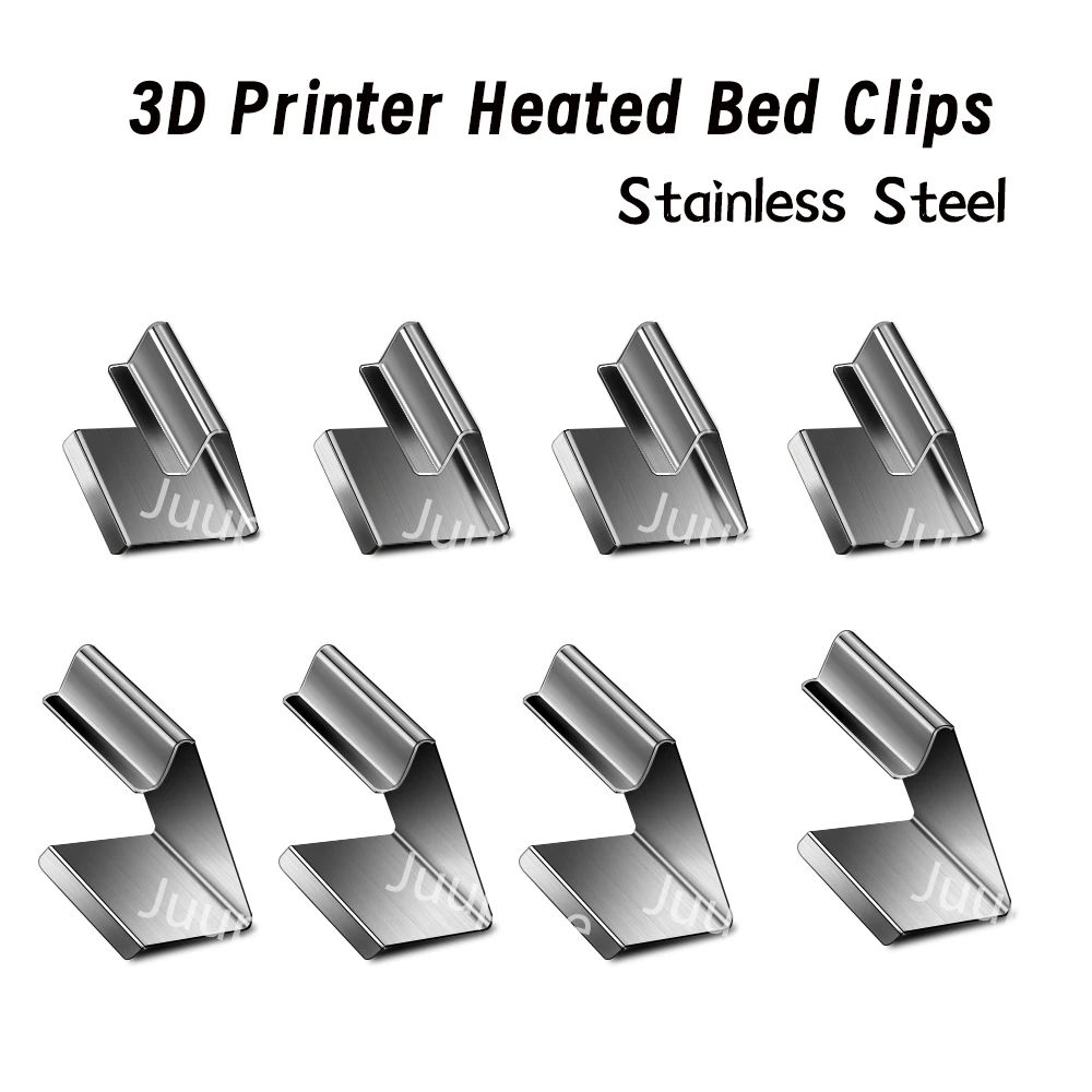 4PCS-Clamps-For-Bambu-lab-3D-Printer-Stainless-Steel-Heated-Bed-Clips ...