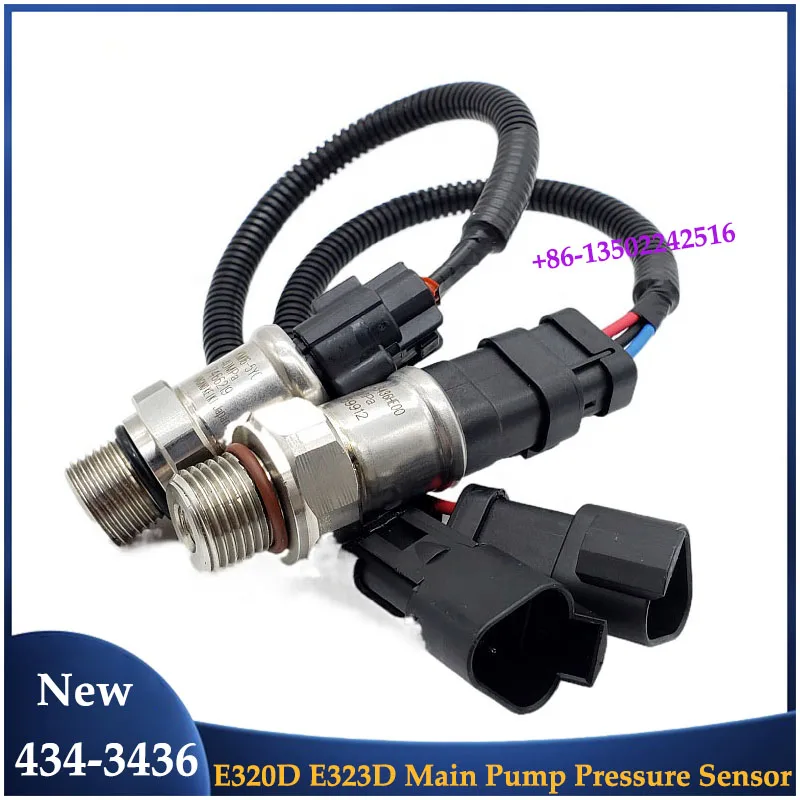 High Quality 434 3436 4343436 Main Pump Pressure Sensor for Caterpillar ...