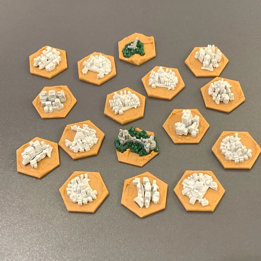 Lot Terraforming Mars Board Game Miniatures Tiles Capital City House ...
