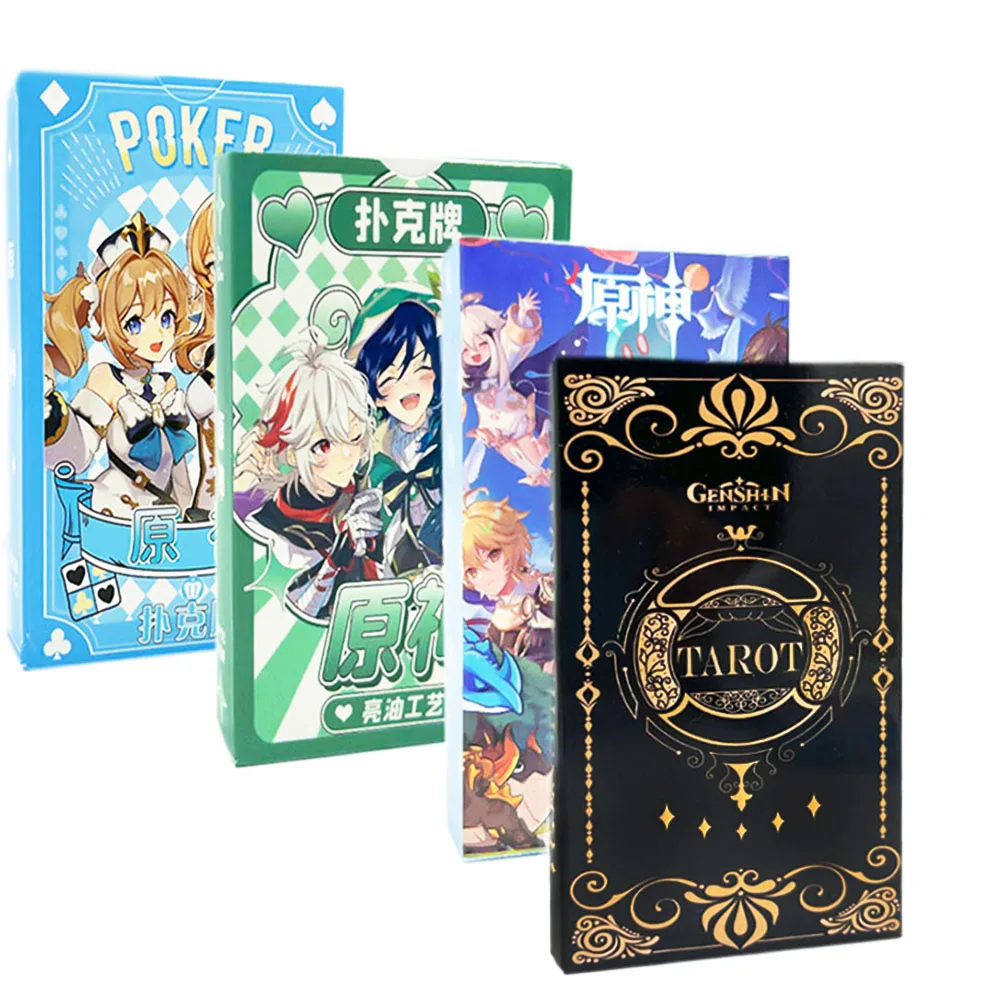 Tarot-Cards-Poker-Genshin-Impact-Diluc-Raiden-Shogun-Klee-Zhongli-Xiao-Gathering-Leisure ...