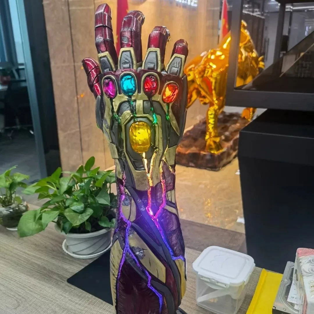 60cm-Marvel-Statue-Iron-Man-Mk85-Nano-Infinity-Glove-Model-Action ...