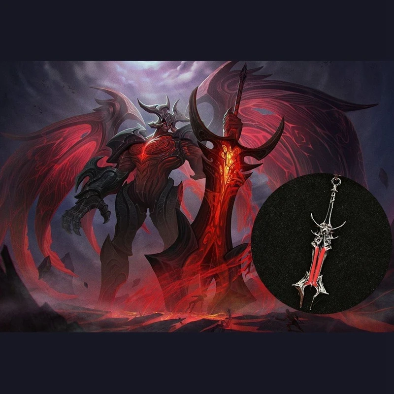 League-of-Legendes-the-Darkin-Blade-Enamel-Model-Pendant-Necklace-for ...