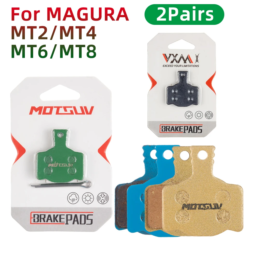 MOTSUV 2 Pairs Bicycle Disc Brake Pads for Magura MT2 MT4 MT6 MT8 ...
