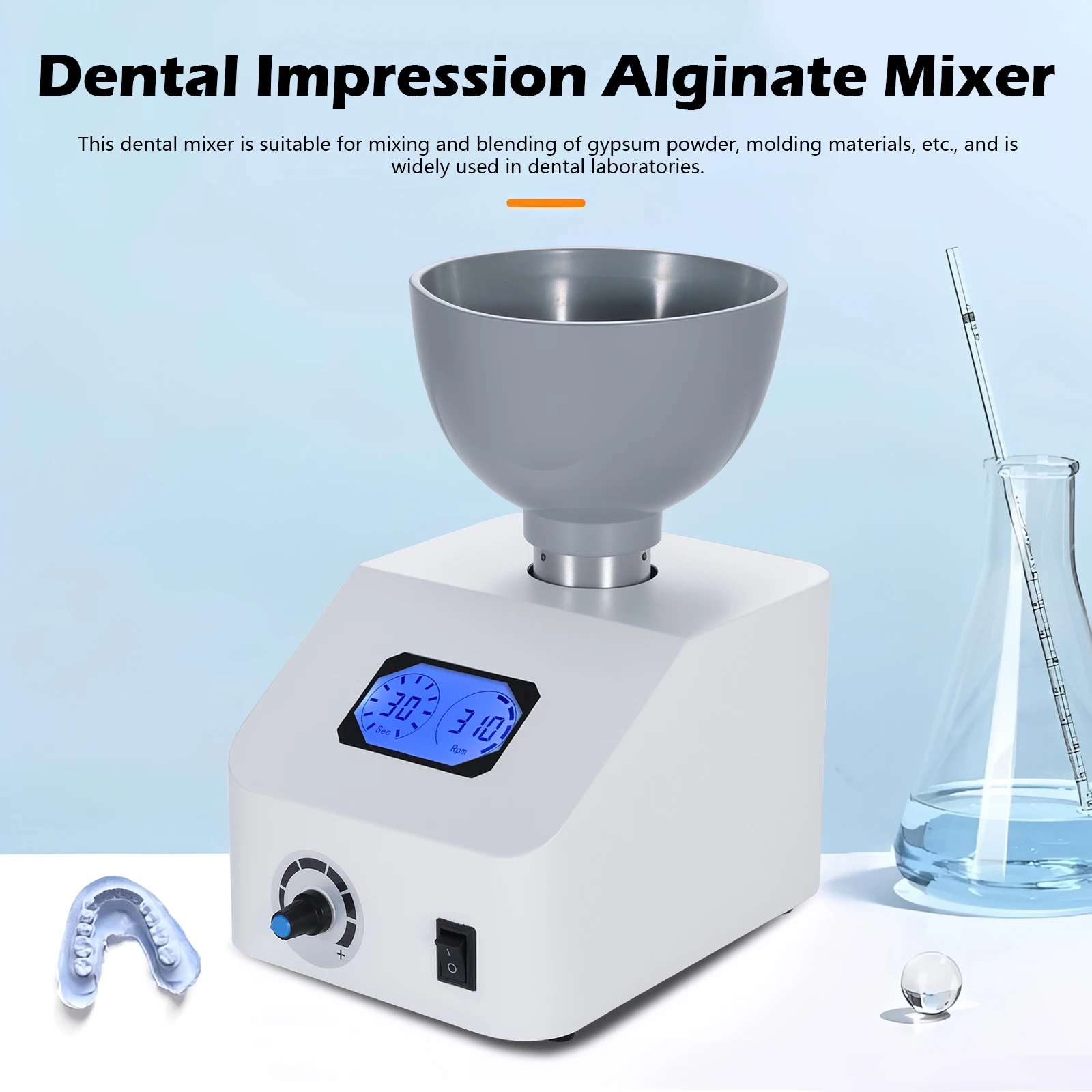 Dental Lab Alginate Mixer Impression Materials Gypsum Blender Mixing ...