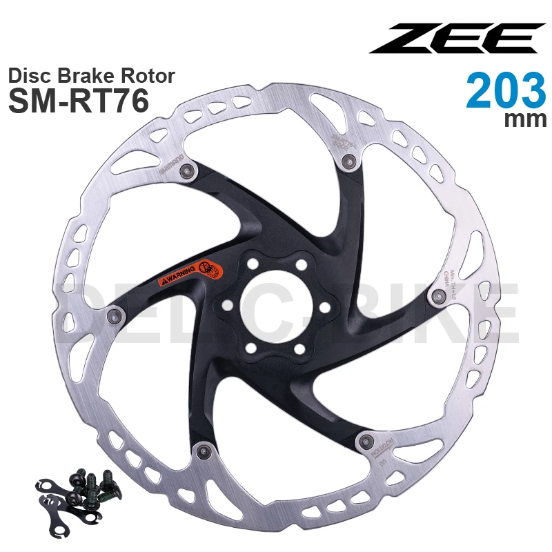 SHIMANO 6 Bolt Disc Brake Rotor SM RT66 SM RT76 203/180/160 mm Original ...