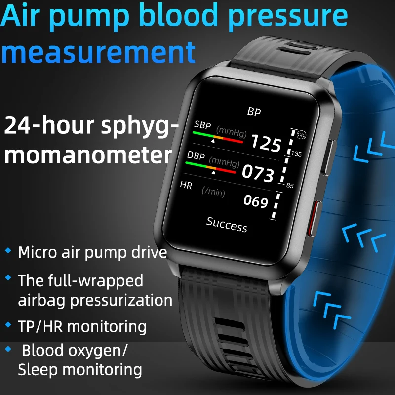 Medica-Air-Pump-Pressurization-Smart-Watch-Men-women-Sphygmomanometer ...