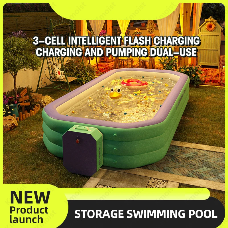 3M-Gro-e-Schwimmen-Pools-Baby-Verdickt-Badewanne-Falten-Freien-Erwachsene-Gro-e-Paddeln-Pool ...