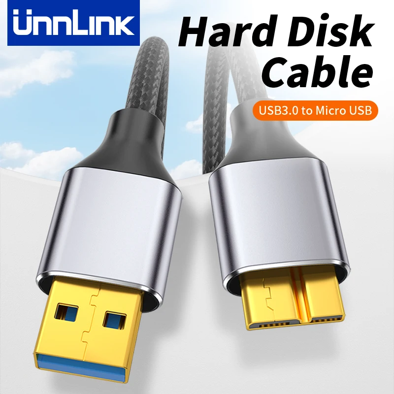 Unnlink-Hard-Drive-Cable-USB-Micro-B-Hard-Disk-HDD-SSD-Sata-Cable-Micro ...