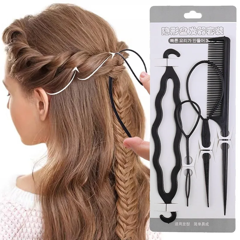 Portable-French-Braid-Set-Loop-Elastic-Hair-Bands-Compiled-Distributed ...