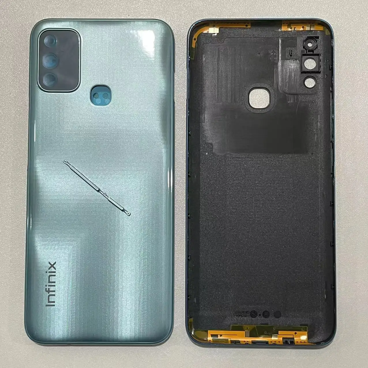 Phone-Housing-For-Infinix-Hot-10-Play-Back-Glass-Panel-Battery-Cover ...