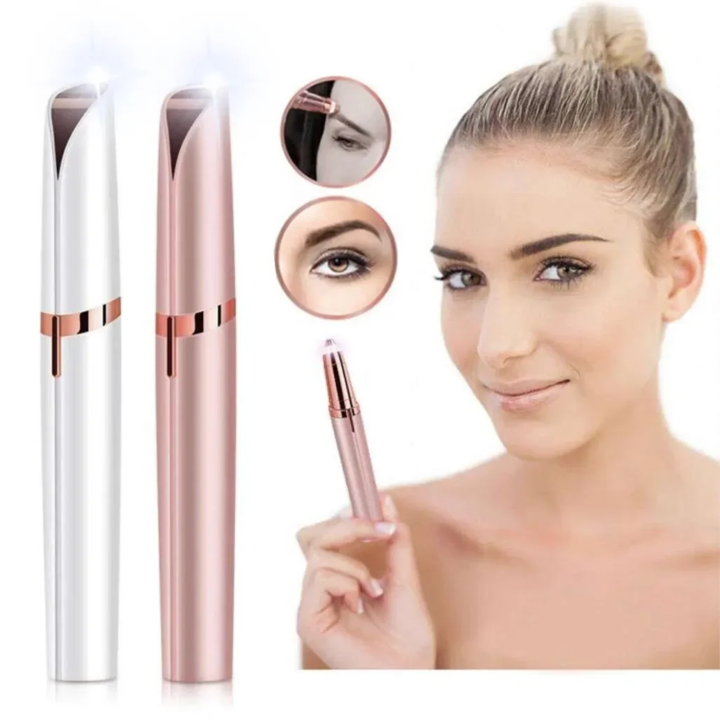 Smart-Electric-Eyebrow-Trimmer-Pen-Implement-Man-Woman-Clean-Ladies ...