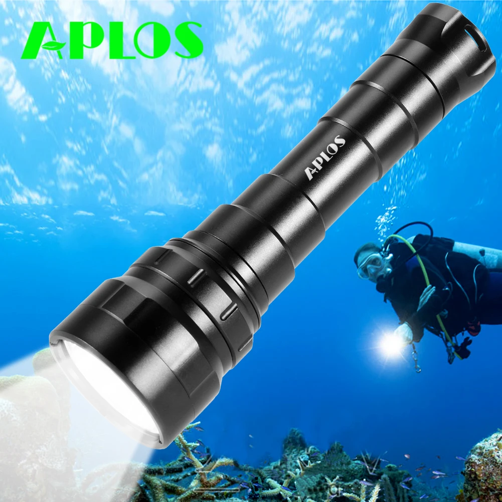 APLOS-AP60-6000lm-Diving-Flashlight-6XP-L2-26650-Scuba-Dive-Light-IPX8 ...
