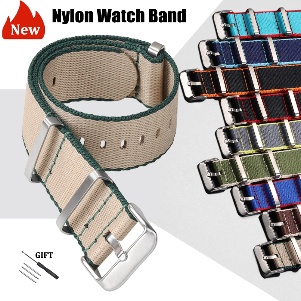 Nylon-Strap-for-Omega-Seamaster-007-20mm-22mm-Soft-Nylon-Bracelet-for ...