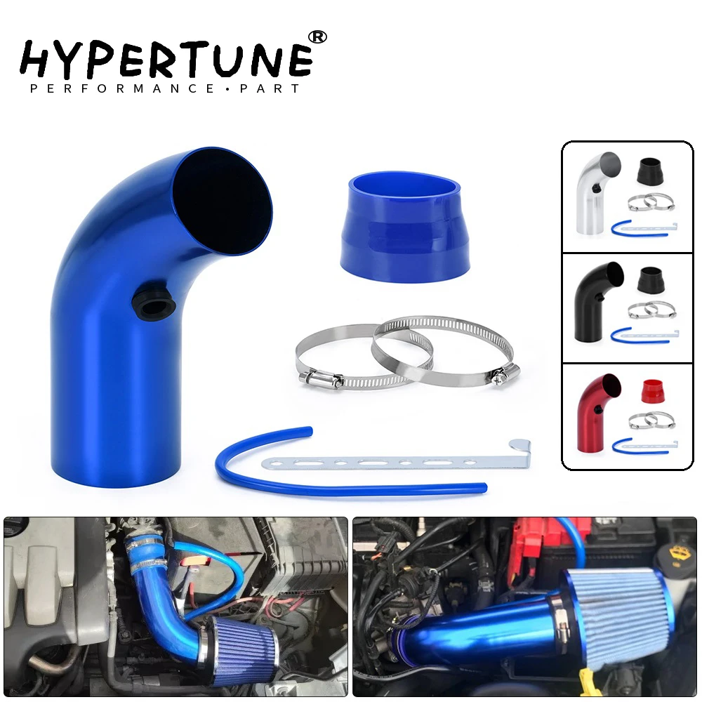 Hypertune - Universal 3" 76mm Air Filter & Cold Air Intake Pipe Turbo ...