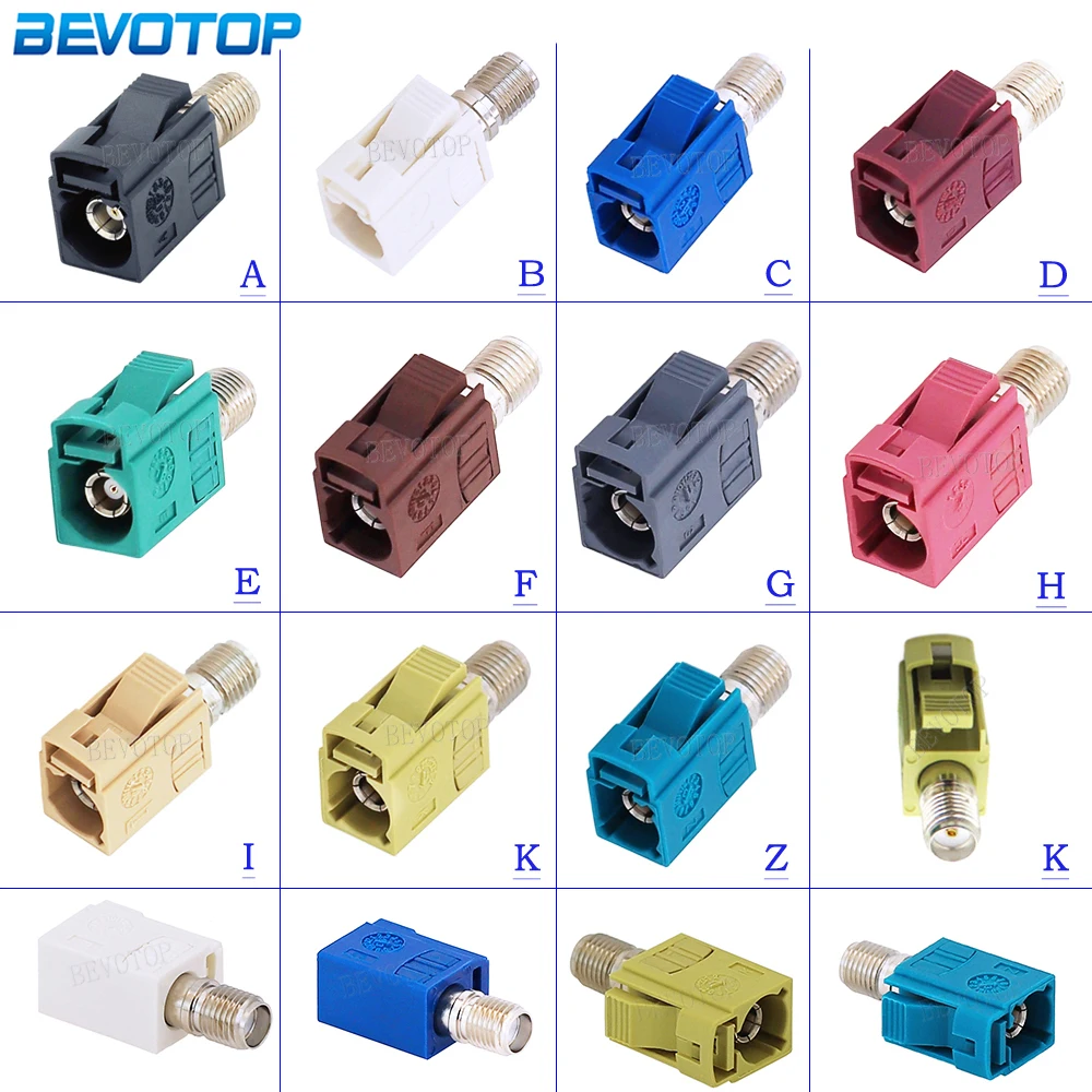 2PCS/Lot SMA to Fakra Adapter SMA Female to Fakra Female Jack Code A/B ...