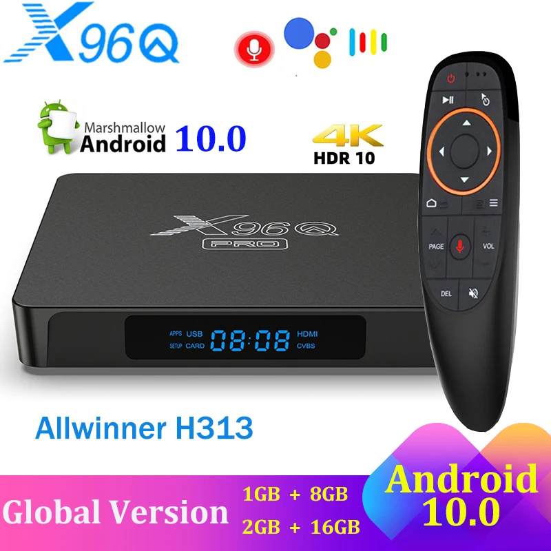 X96Q-PRO-Smart-TV-BOX-Allwinner-H313-Android-1-0-2GB-RAM-16GB-ROM-Wifi ...