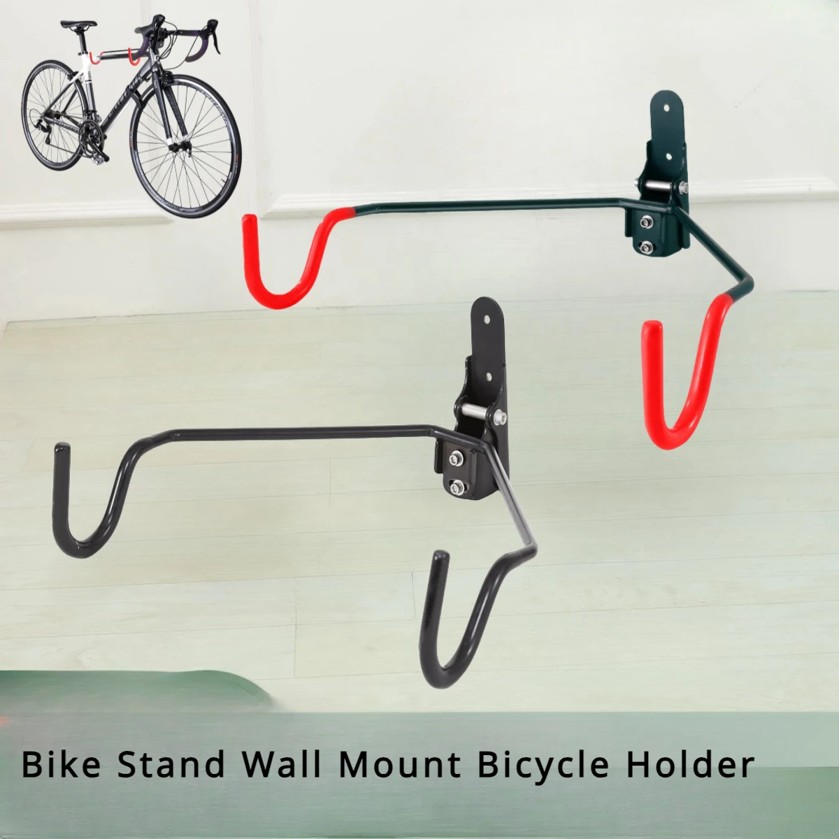 Bike-Stand-Wall-Mount-Bicycle-Holder-Mountain-Bike-Rack-Stands-Steel ...