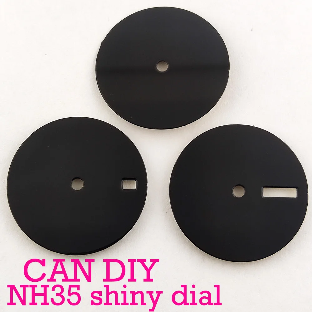 customized NH35 Dial Blank watch dial for NH35 movement 28.5mm smooth ...