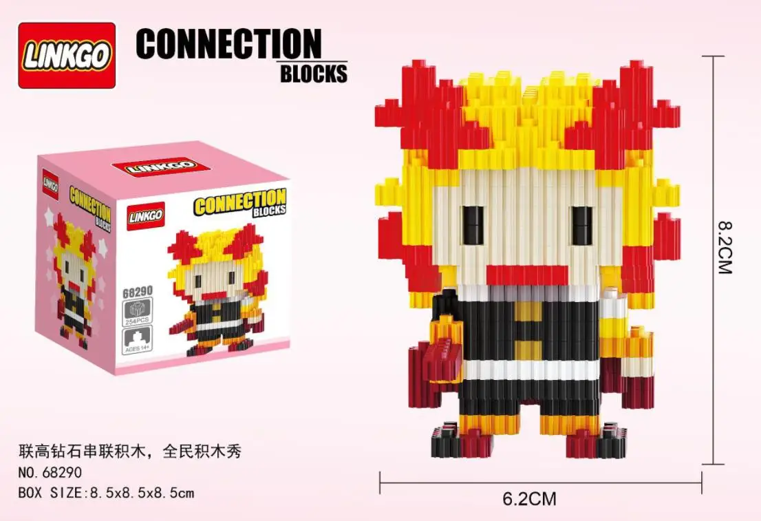 Figuras de acción de Anime de 8cm, bloques de construcción de Anime ...