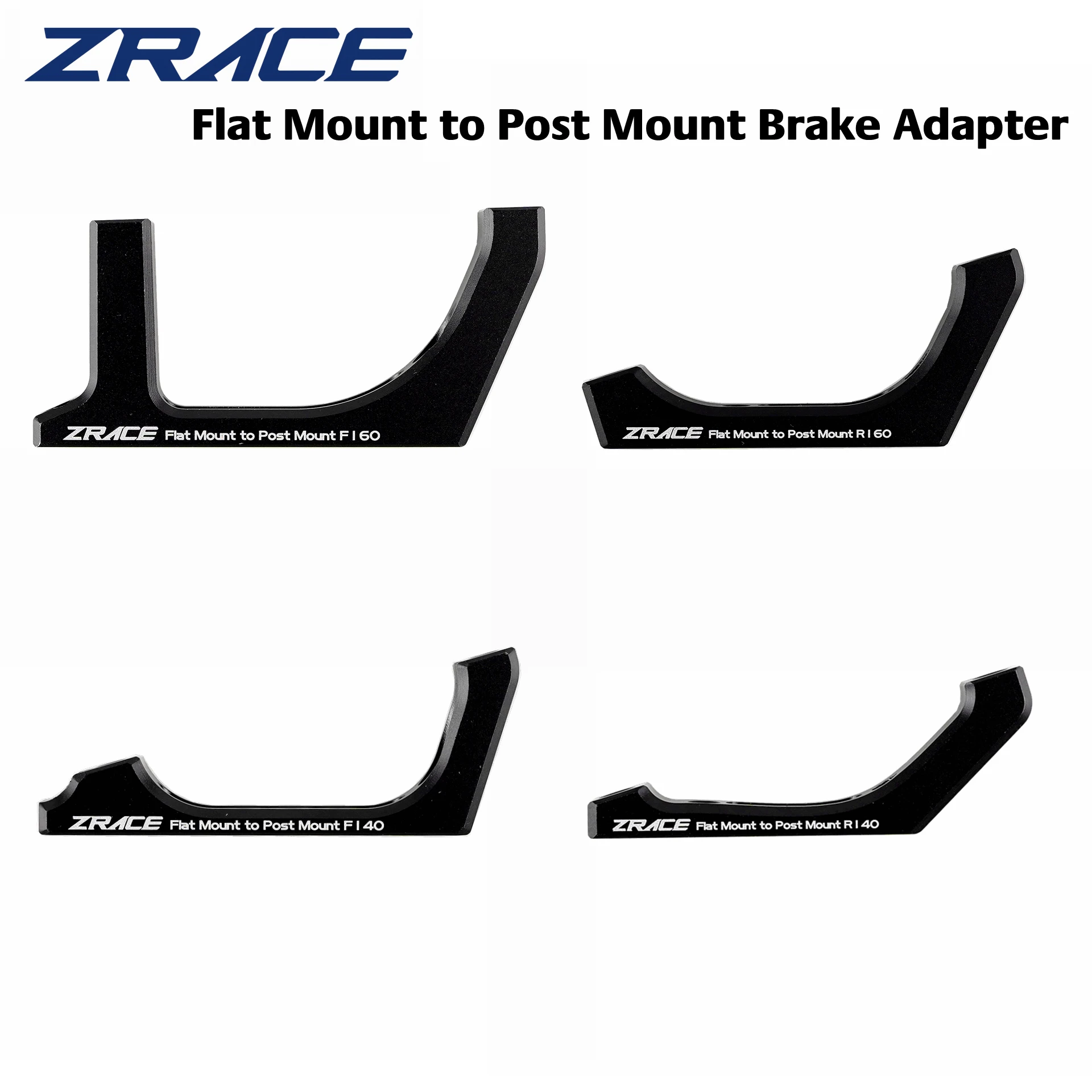 ZRACE 140mm / 160mm Flat to Post Mount Brake Adapter, Front and Rear ...
